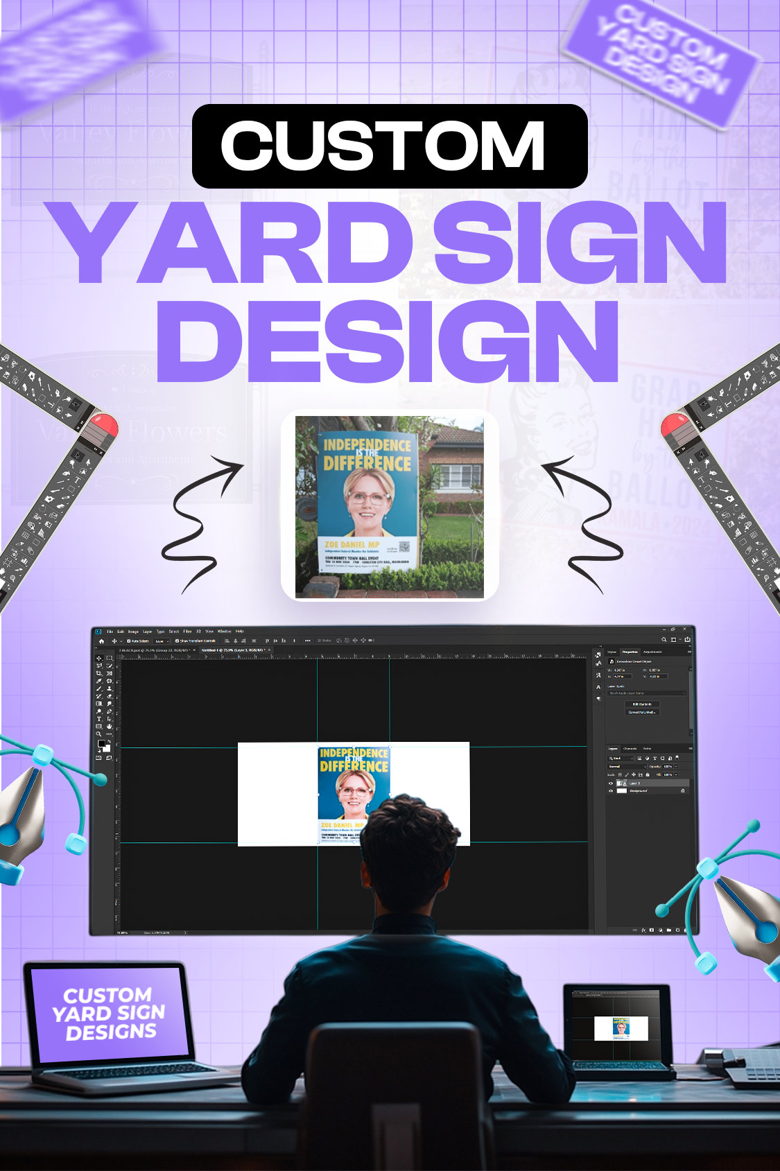 Custom Yard Sign Design - Best Service | UPPER END
